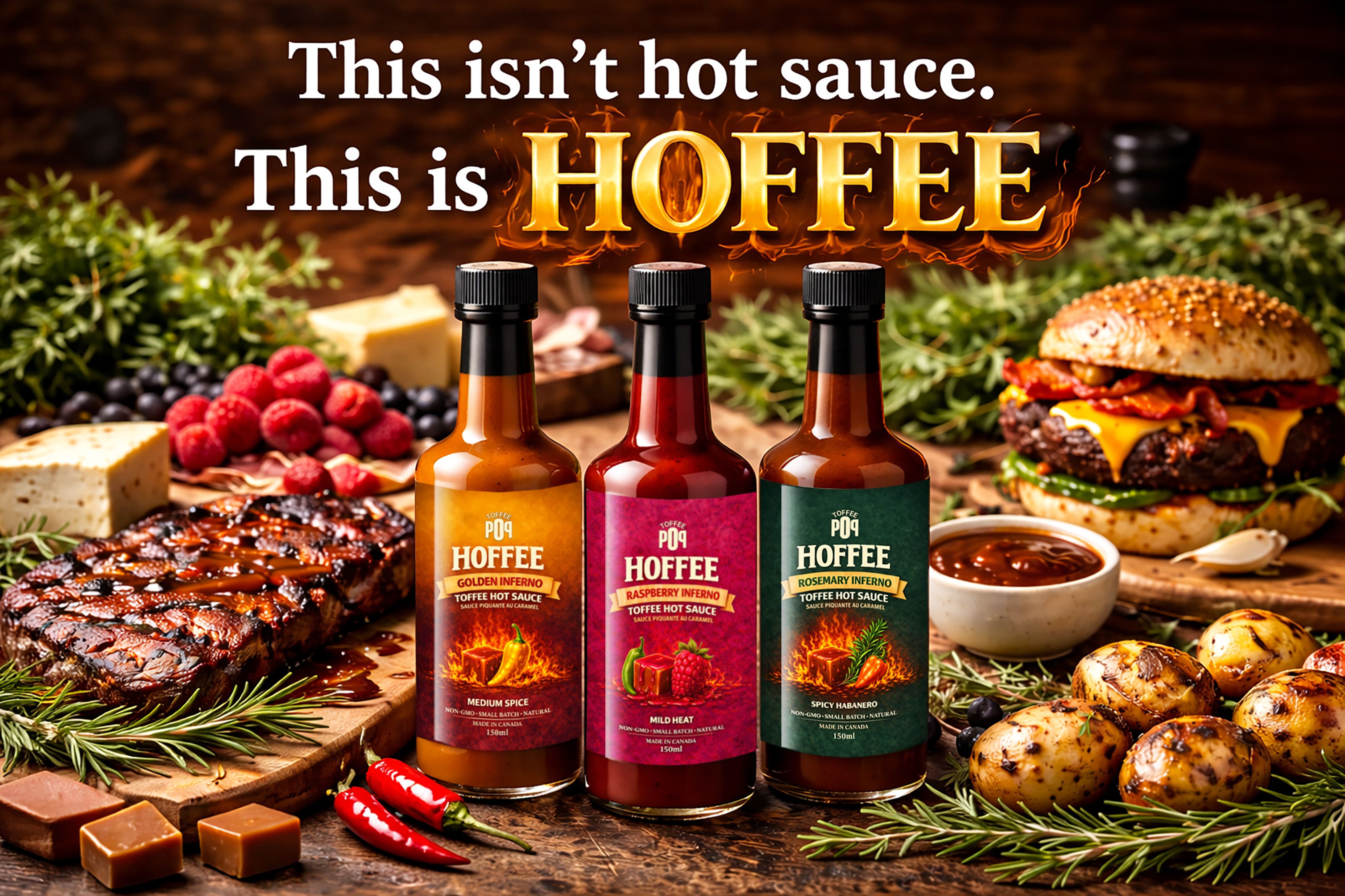 HOFFEE™ Toffee Hot Sauce | Sweet, Savory & Spicy Gourmet Heat